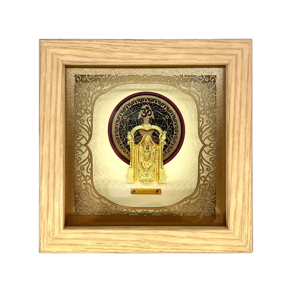 Buy Square Balaji Gold Foil Frame From Aahi By Ranka Jewellers